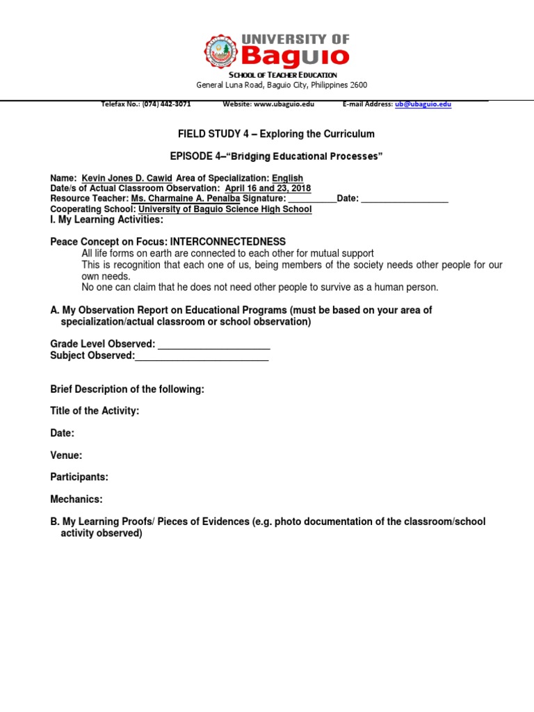 2018 Fs 4 Episode 4 | Download Free PDF | Quality Of Life | Behavior ...