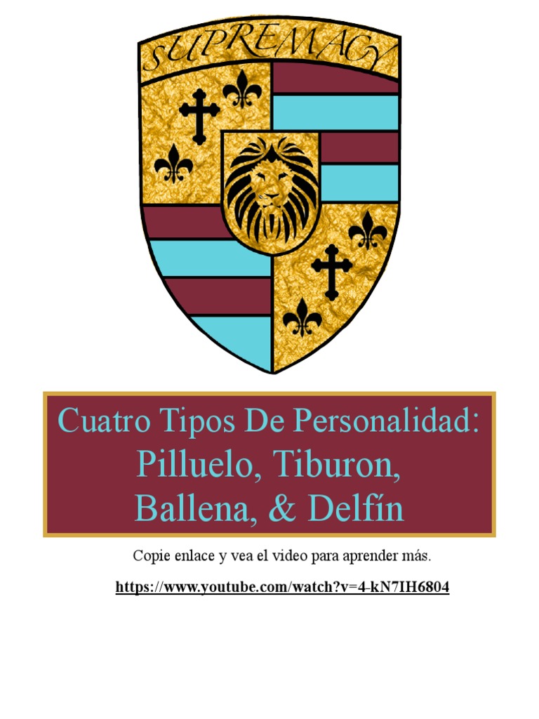 Cuatro Tipos de Personalidad: Delfín, Tiburón, Ballena | PDF | Tiburones