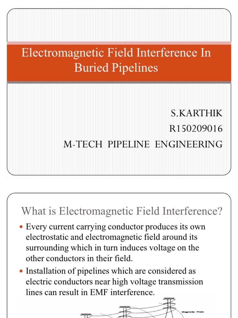 Electromagnetic Field Interference in Buried Pipelines | PDF ...