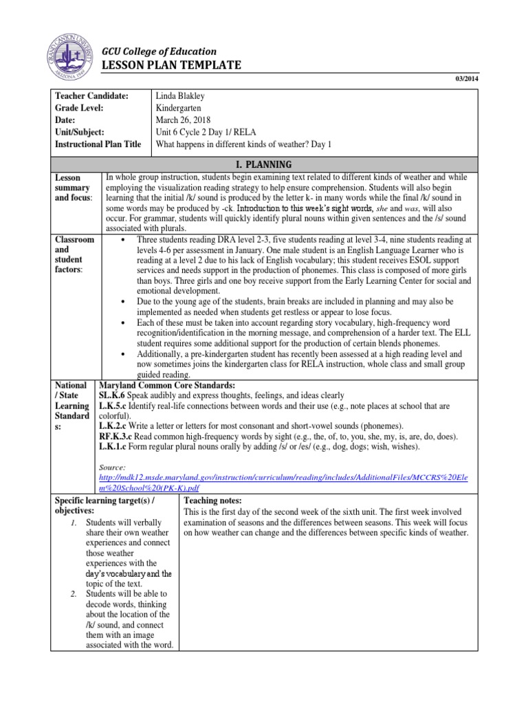 lesson plan 3 | Reading Comprehension | Phonics