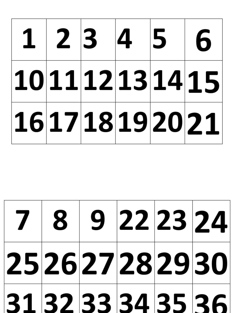 Lotería de Números del 1 al 100 PDF | PDF