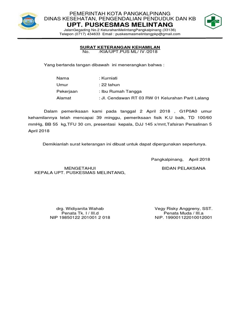 Blanko Surat Kehamilan BPJS Dan Cuti | PDF | Pengembangan Diri | Kesehatan Holistik