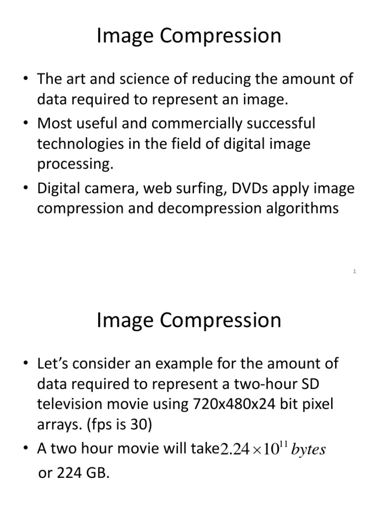 Ip Lectures 11 Compression Pdf Data Compression Digital Signal Processing
