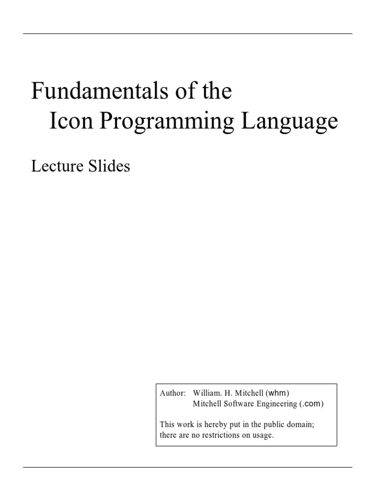 Icon Sli PDF | PDF | Parameter (Computer Programming) | Data Type