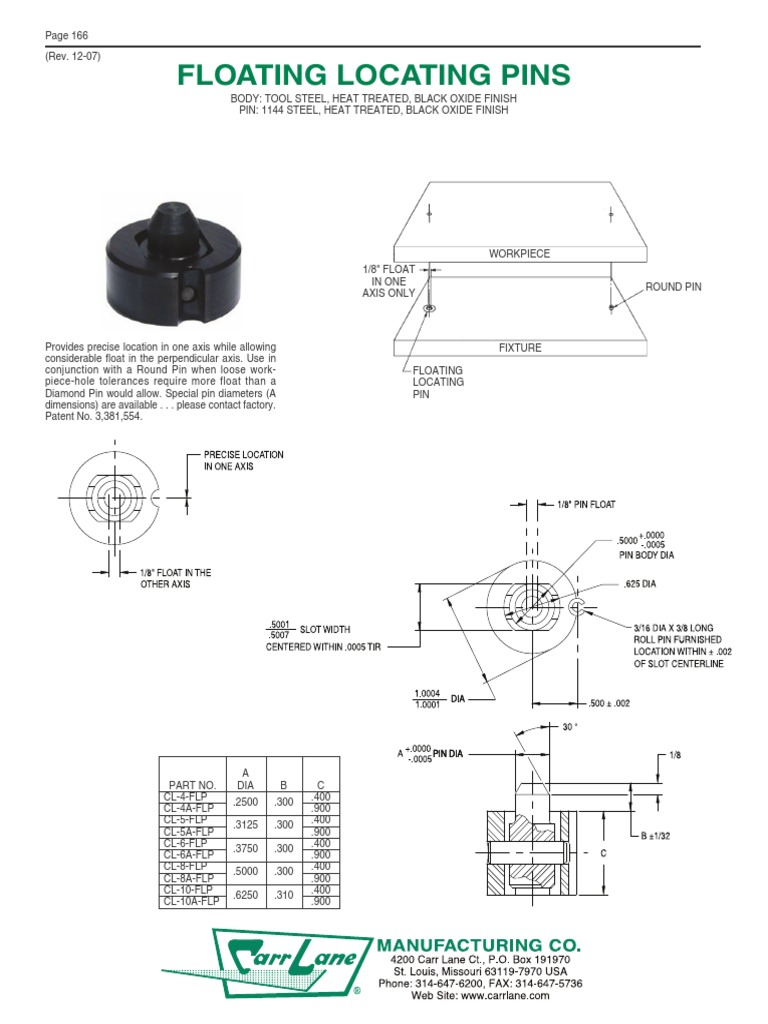 Floating Locating Pins | Download Free PDF | Screw | Tools
