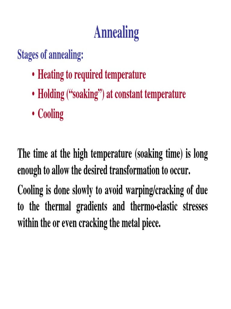 Stages of Annealing | PDF | Annealing (Metallurgy) | Heat Treating