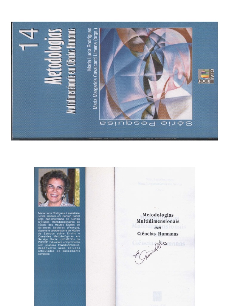 14 Metodologias Multidimensionais Em Ciências Humanas Maria Lucia Rodrigues E Maria Margarida