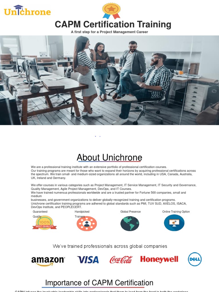 CAPM Certification Training: A First Step For A Project Management ...