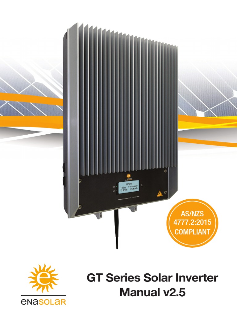 Ena Solar Inverter GT-Manual | PDF | Wi Fi | Power Inverter