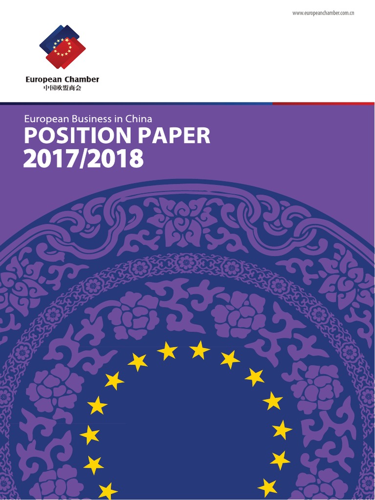 European Business in China Position Paper 2017 2018 (English Version ...