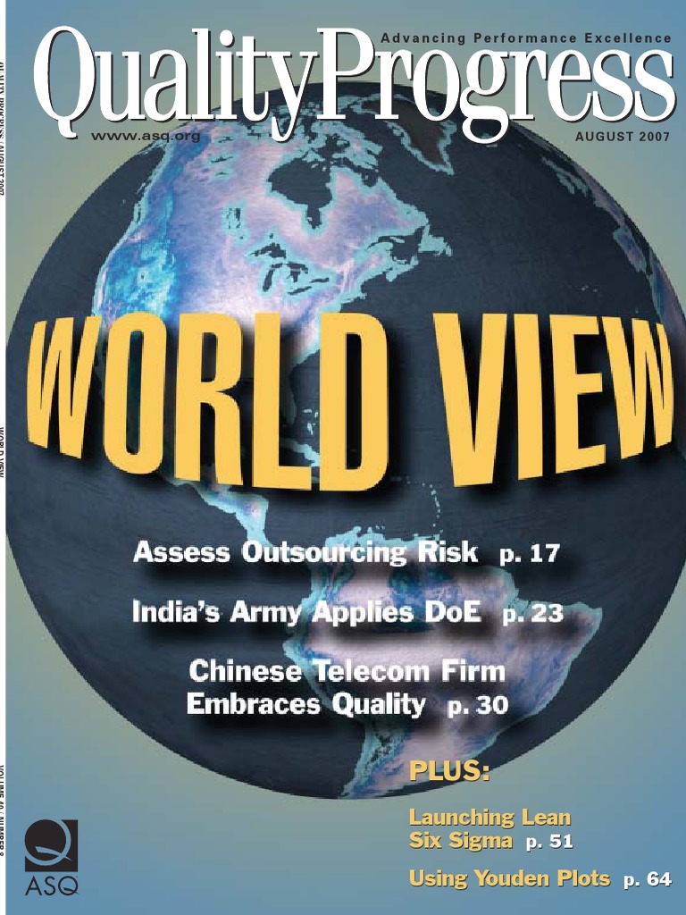 Quality Progress Magazine (April-2007) | Download Free PDF | Jmp ...