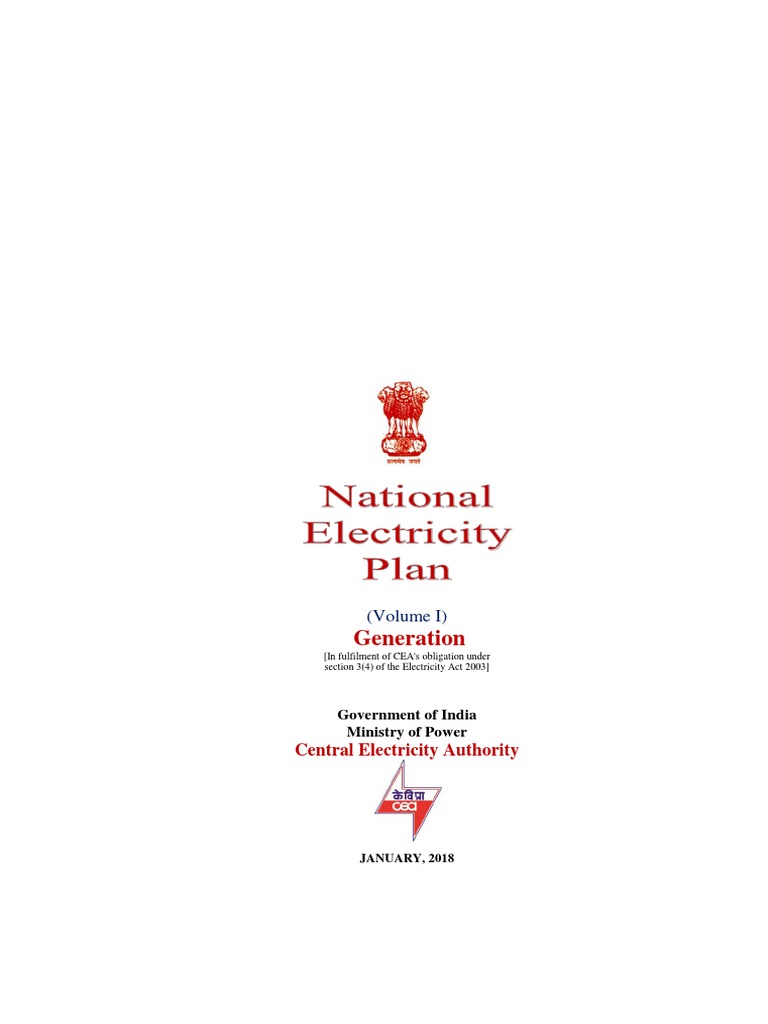 National Electricity Plan For India 2018-Power Generation | PDF ...