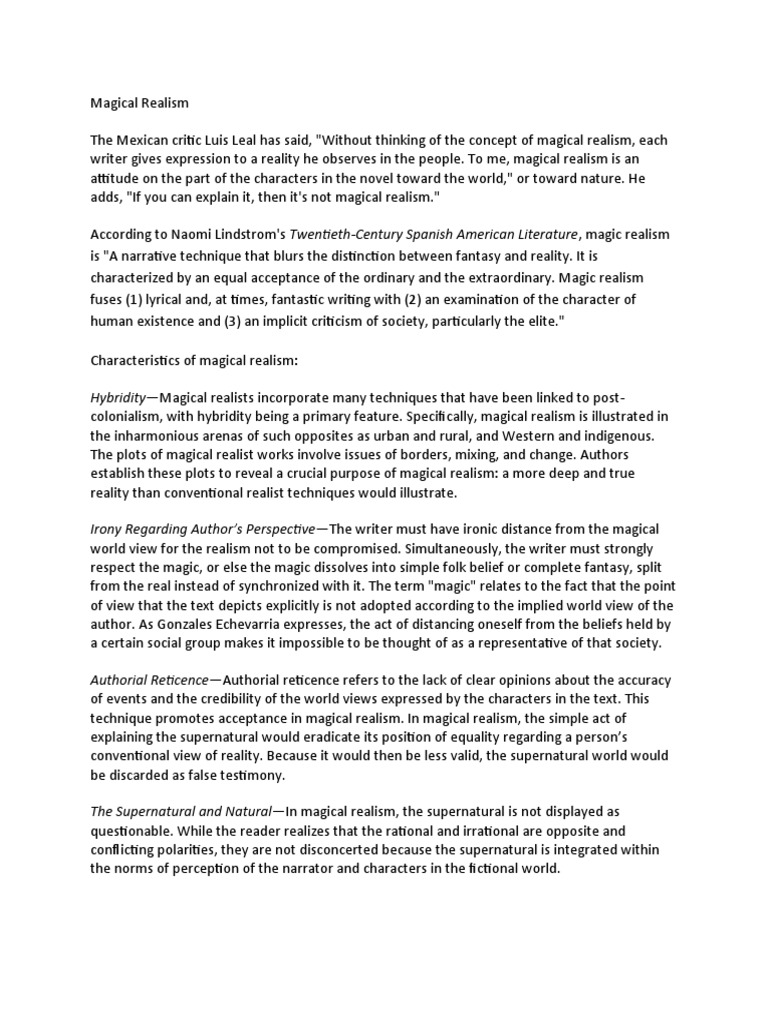 Magical Realism | PDF