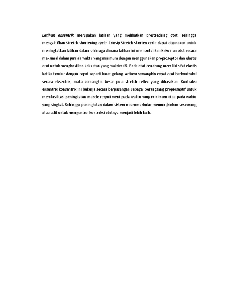 Latihan Eksentrik | PDF