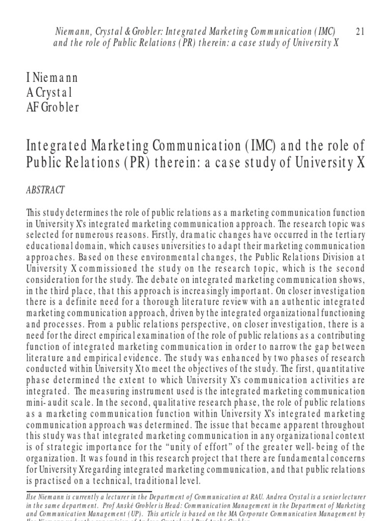 IMC Mini Audit | PDF | Marketing Communications | Sampling (Statistics)