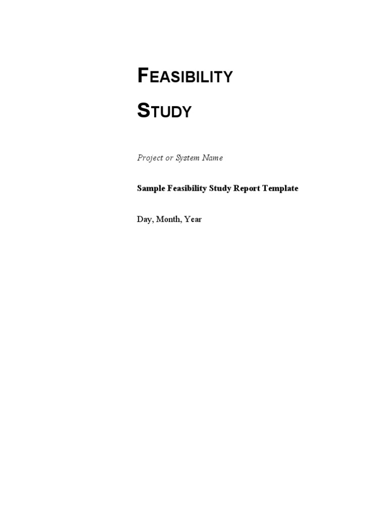 Feasibility Study Template | PDF | Feasibility Study | Computer Security