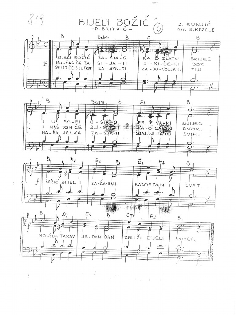 Bijeli Božić Satb | PDF