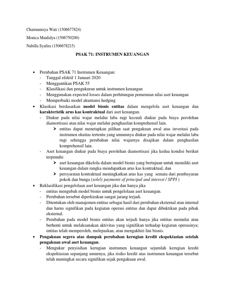 Psak 71 | PDF