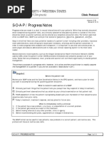 Substance Abuse Prevention and Control: Progress Note (Soap Format ...