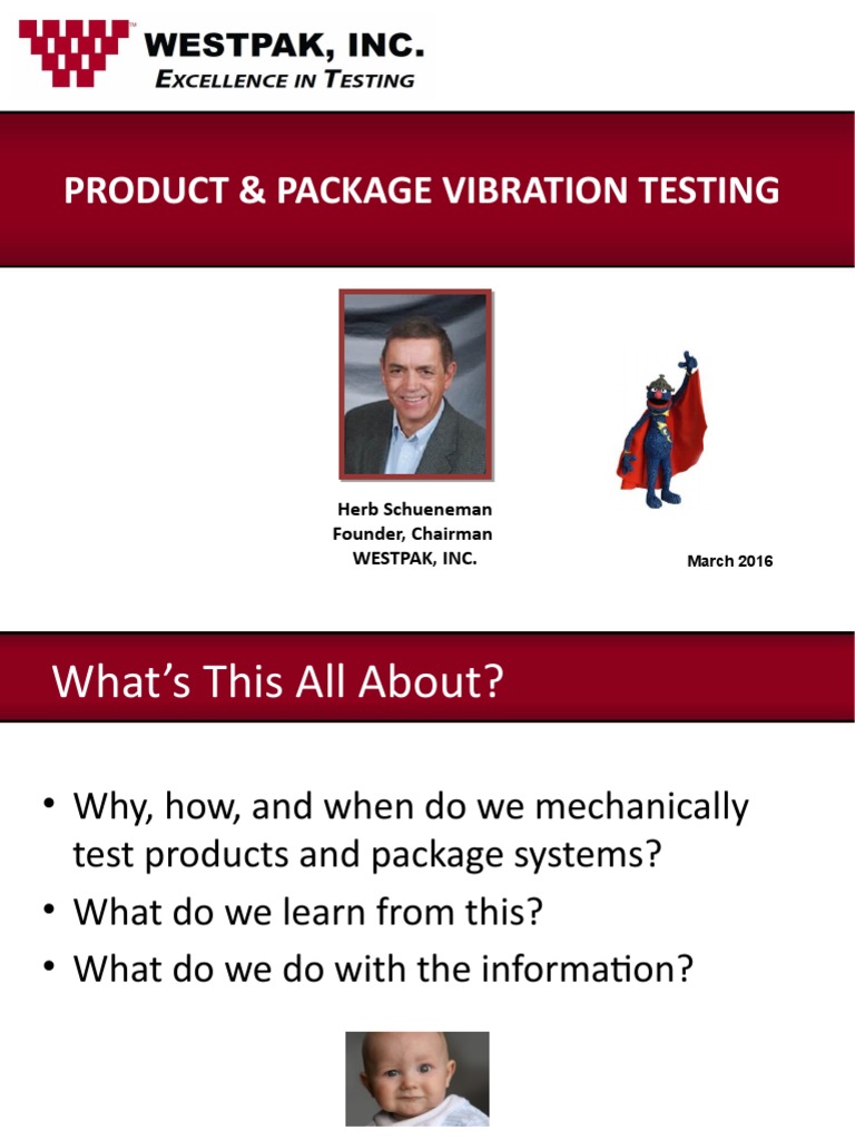Product and Package Vibration Testing Webinar Mar 2016 | PDF ...