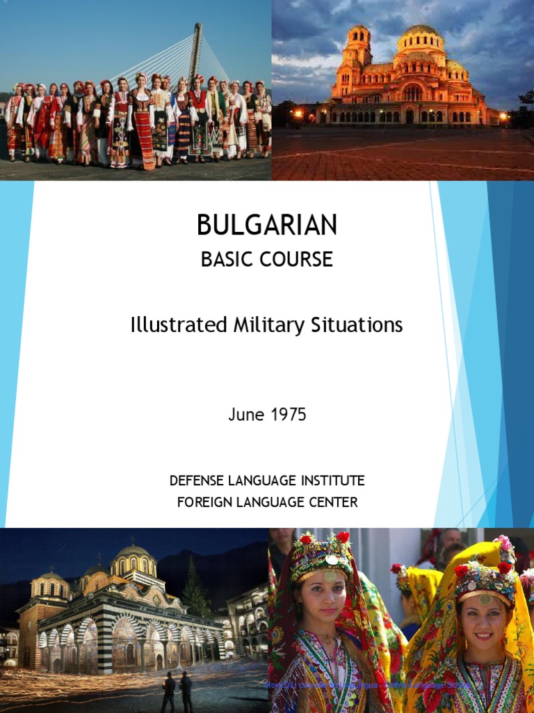 DLI Bulgarian - Illustrated Military Situations | PDF | Applied ...