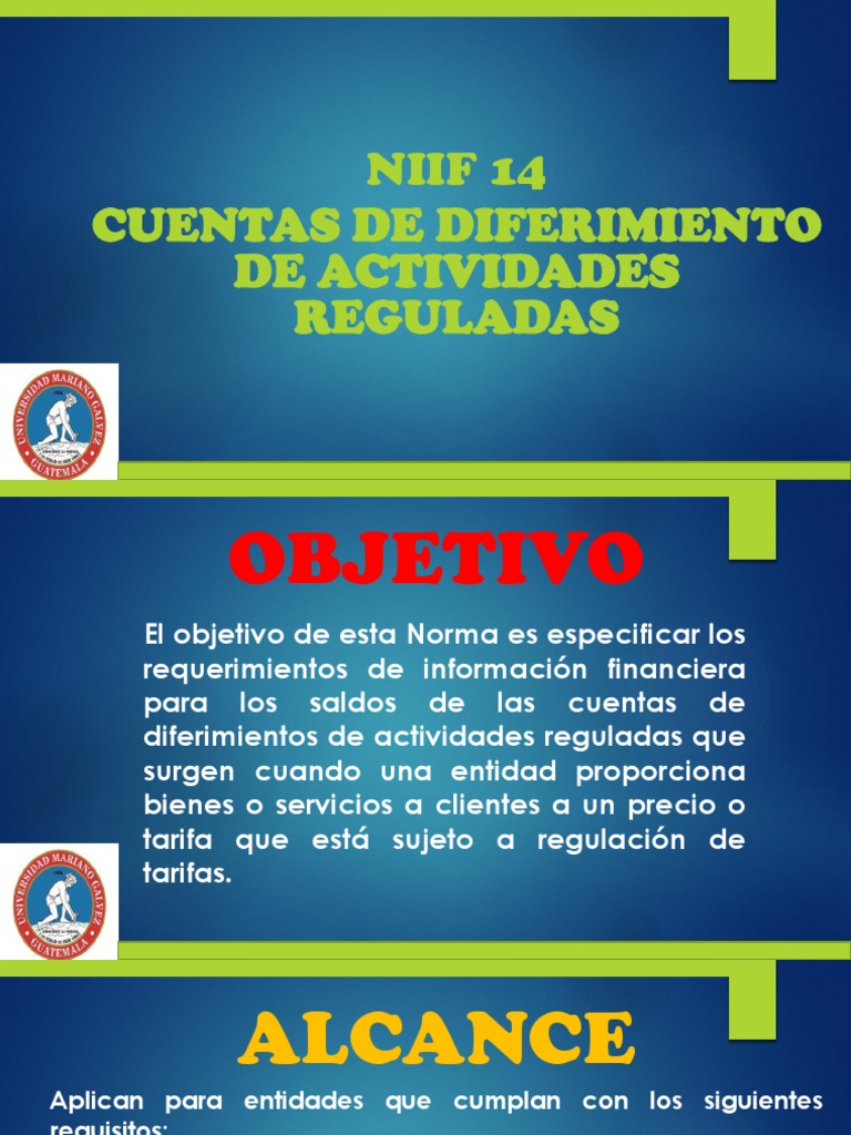Presentación NIIF 14 | PDF | normas internacionales de INFORMACION ...
