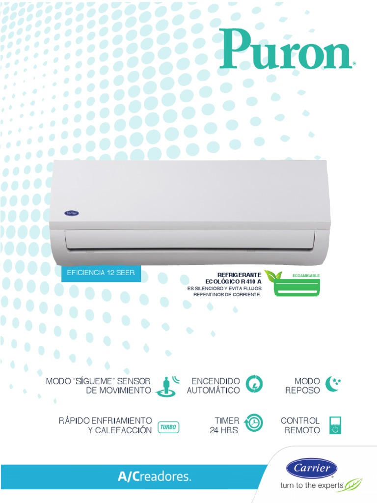 Carrier Puron | PDF | Tecnología energética | Física Aplicada e ...