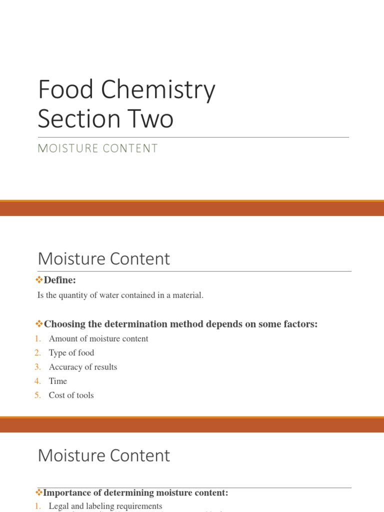 Understanding Food Moisture Content | PDF | Electromagnetic Radiation ...