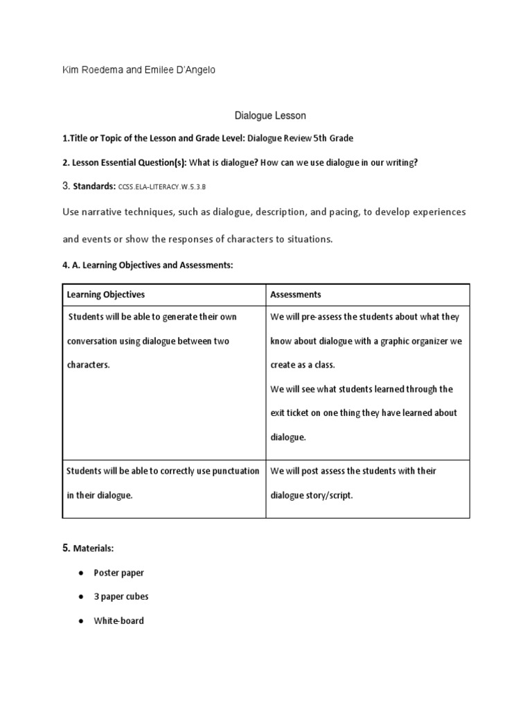 Dialogue Lesson-3 | PDF | Educational Assessment | Teaching