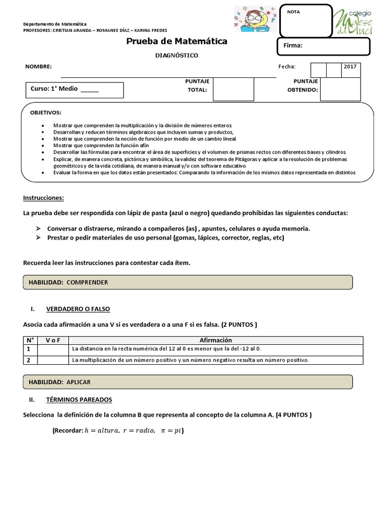 Resultados de la prueba diagnóstica de matemáticas | PDF | Gasolina ...
