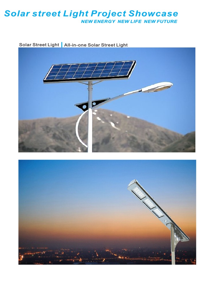 Solar Street Light Projects Presentation | PDF | Nature