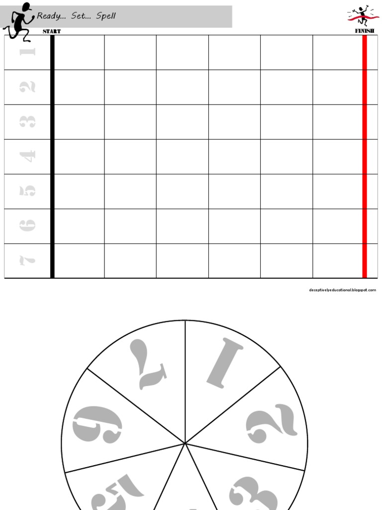 Ready Set Spell: Start Finish | PDF