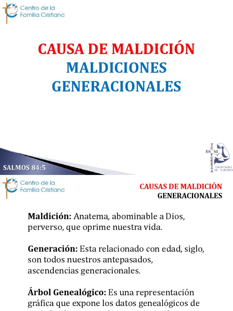 Maldiciones Generacionales - Edgardo Suarez | PDF | Pecado | Creencia ...