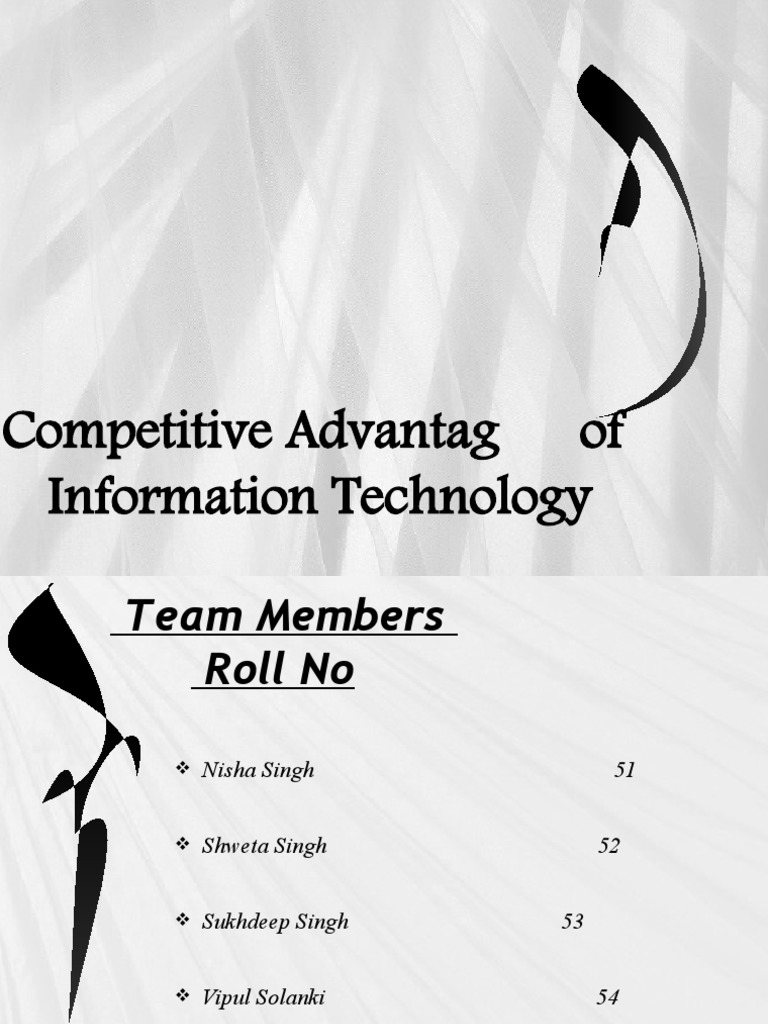 Competitive Advantag of Information Technology | PDF | Dell ...