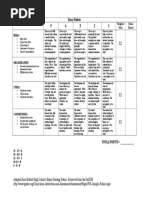 Reading Fluency Rubric | PDF