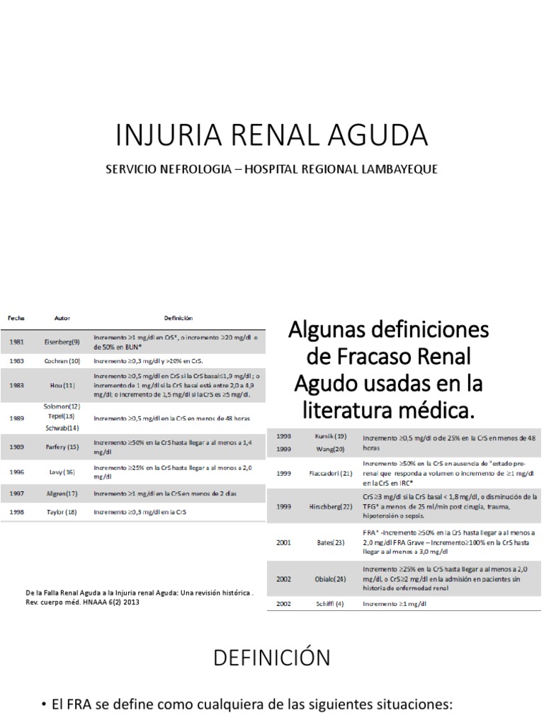 Injuria Renal Aguda | PDF | Sistema endocrino | Urología