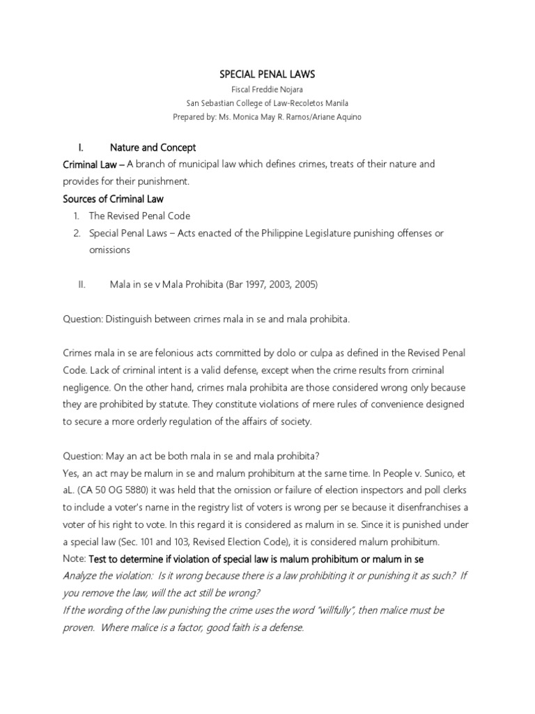 notes-on-special-penal-laws-pdf-torture-crime-violence