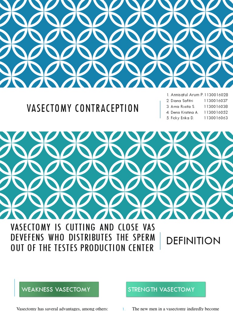 Vasectomy Contraception