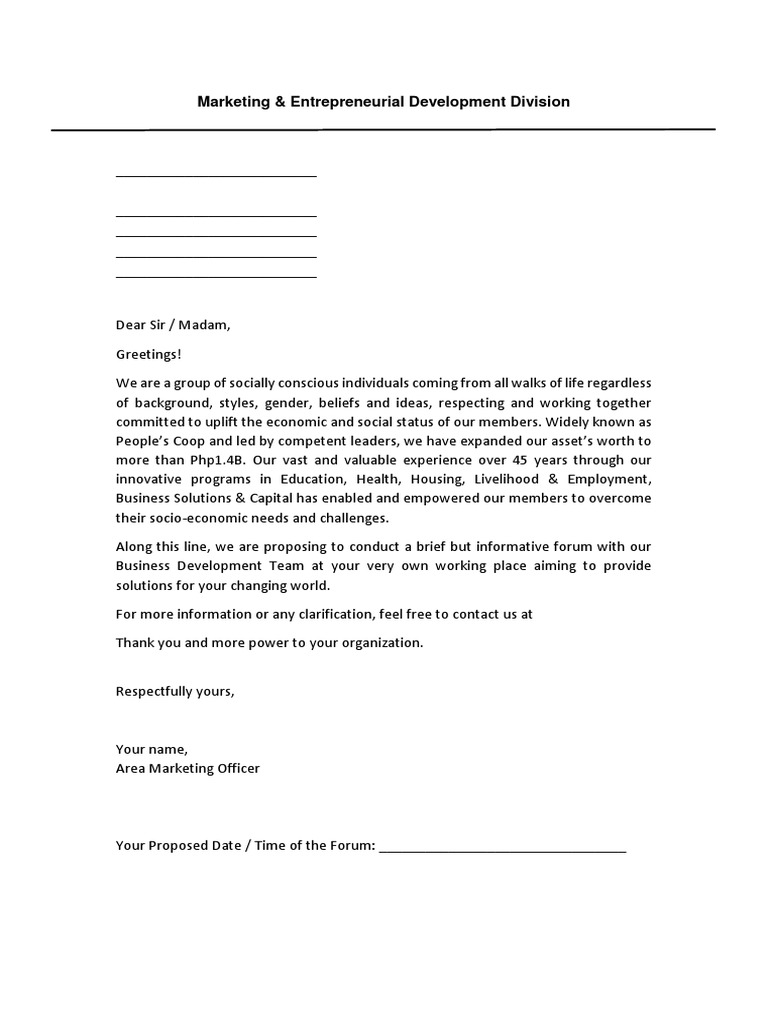 Proposal Template For Group Presentation | PDF