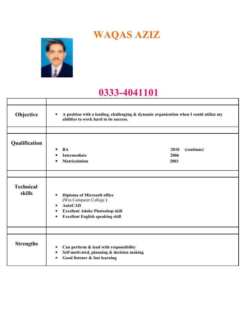 Waqas CV | PDF