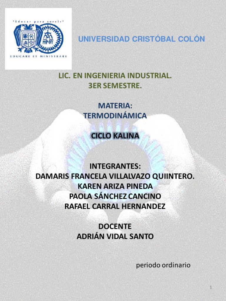 Ciclo Kalina | PDF | Termodinámica | Calor
