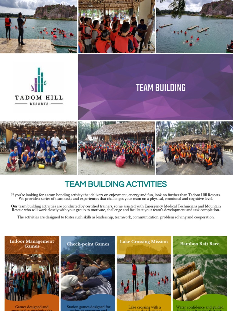 Team Building Packages Brochure 2017 | PDF | Team Building | Leadership