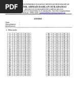 Bubble Answer Sheet for Standardized Tests | PDF