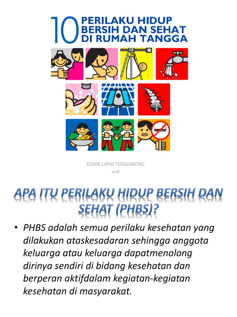 Power Point PHBS (Perilaku Hidup Bersih Dan Sehat) | PDF