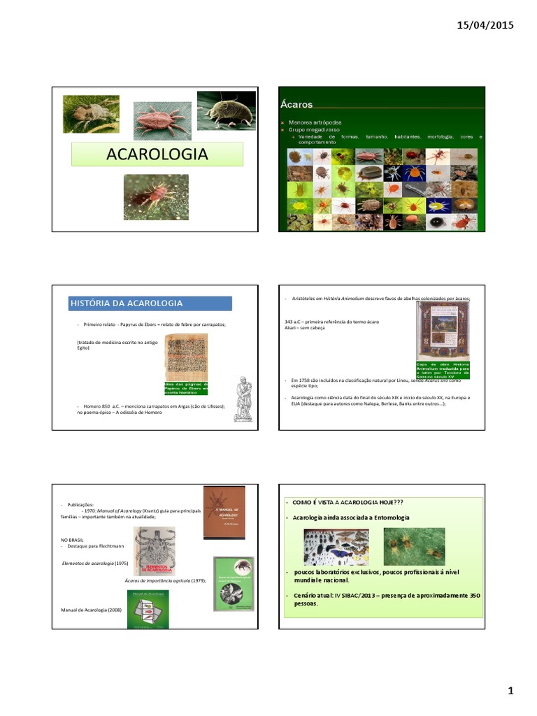 Acarologia - Introduccion PDF | PDF | Herbívoro | Plantas