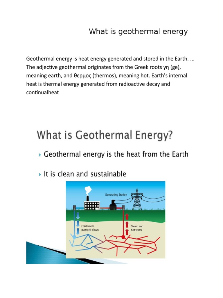 What Is Geothermal Energy | PDF | Science & Mathematics