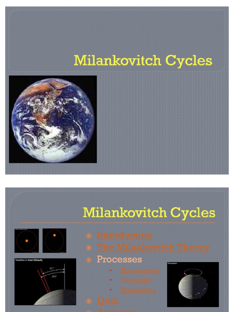 Milankovitch Cycles Overview | PDF | Physical Geography | Geography