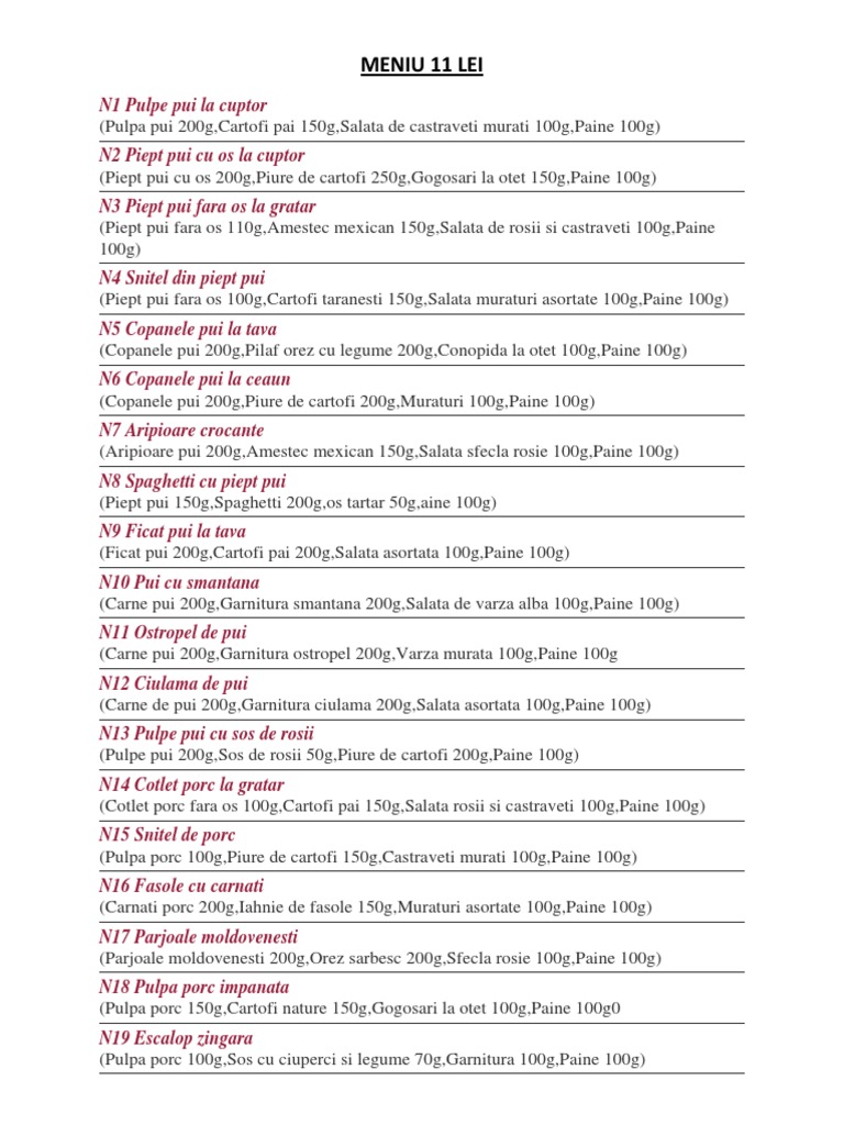 Lee's Catering Menu Overview | PDF