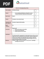 Speaking Checklist | PDF | Teaching | Pedagogy